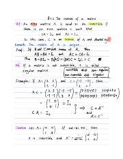 Invertible Matrix Definition Properties And Examples Course Hero