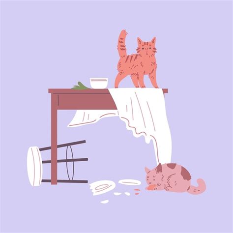 Cat Dining Table Over 309 Royalty Free Licensable Stock Illustrations