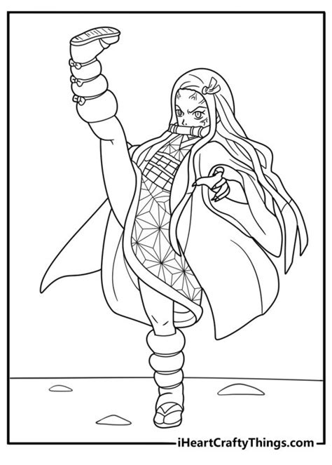 Coloring Pages Nezuko 2025