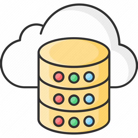 Cloud Data Database Server Storage Icon Download On Iconfinder