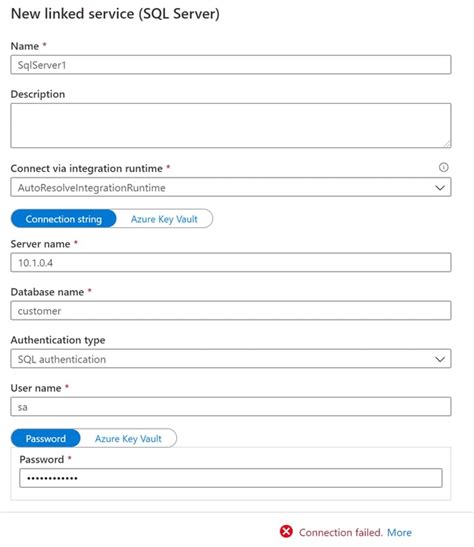 Use Azure Data Factory Azure Integration Runtime To Connect To On