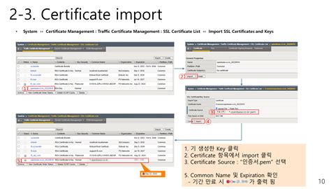 F5 Ssl 인증서 교체 작업 매뉴얼 Technical Service Center