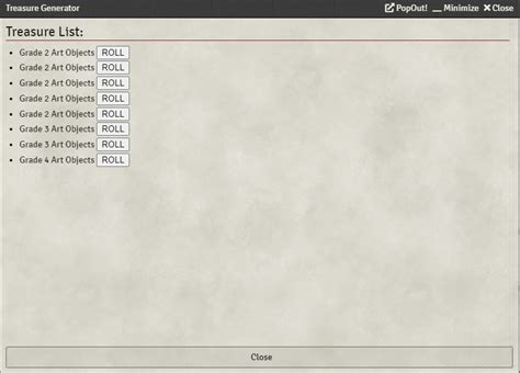 GitHub Websterguy Pf1e Treasure Generator Treasure Generator Macro
