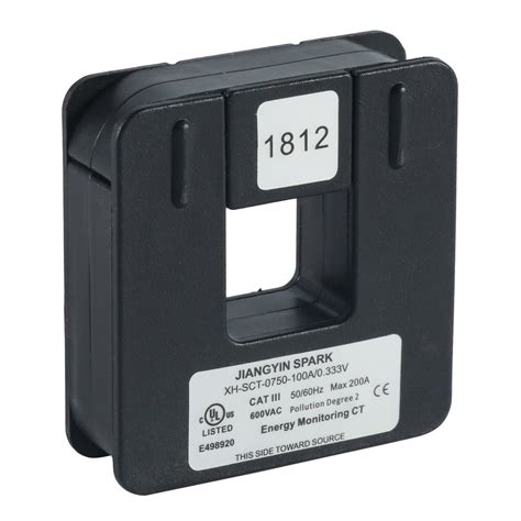 100a 0 333v Xh Sct 0750 Ul 2808 Xoba List Split Core Current Transformer Ct Split Core Current