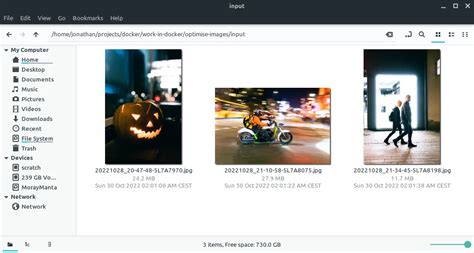 processing files with docker volumes
