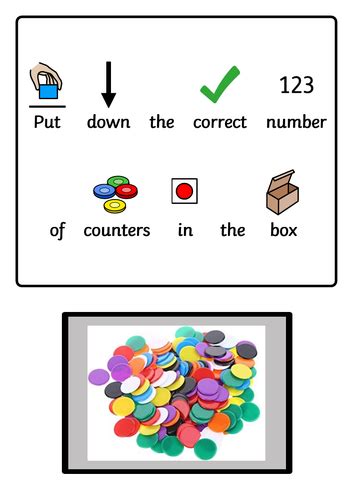 Maths Put Down The Correct Amount Of Counters In The Box Up To Five