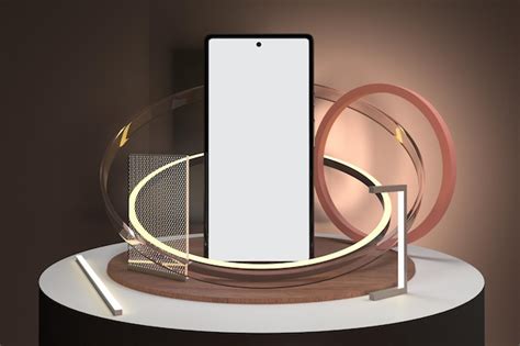 Premium Photo Mobile Front Side With Lights