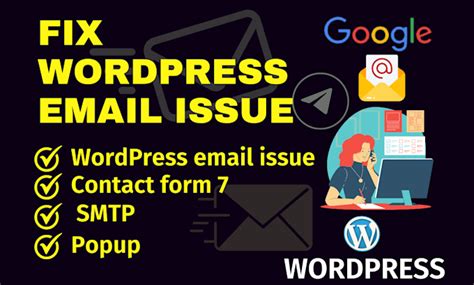 Setup Wordpress Email Issue Contact Form 7 Smtp Popup By Innovator Here Fiverr