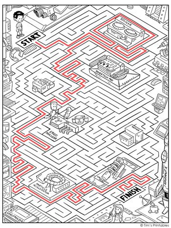 Science Lab Maze Tim S Printables