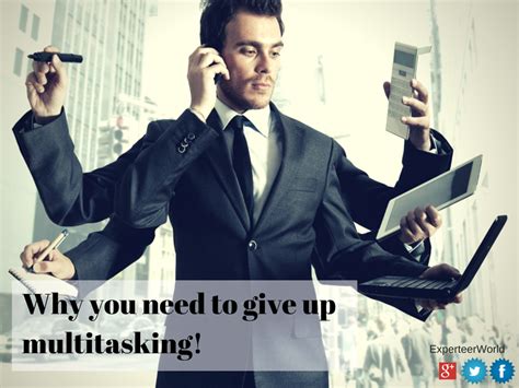 How To Stop Multitasking And Be Productive At Work Experteer Magazine