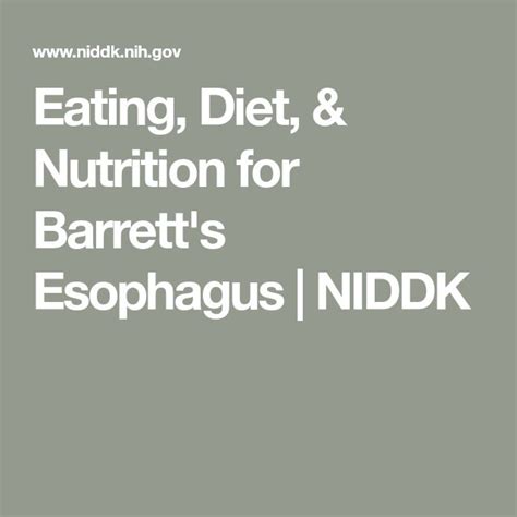 Eating Diet And Nutrition For Barretts Esophagus Niddk Barretts Esophagus Barretts