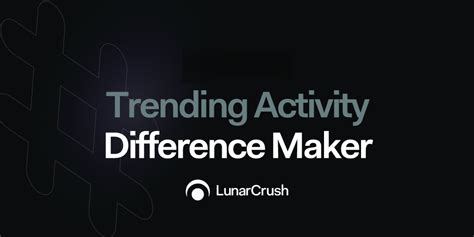 Difference Maker Social Media Analytics On Lunarcrush