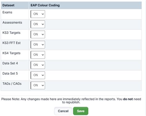 Eap Colour Coding Settings Admin Juniper Education New