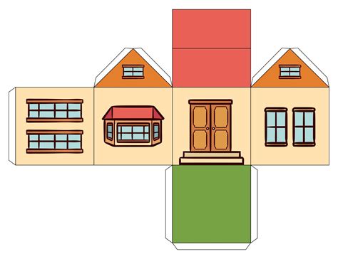 Paper Buildings 10 Free Pdf Printables Printablee Paper House