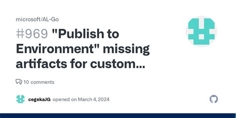 Publish To Environment Missing Artifacts For Custom Deploy Script