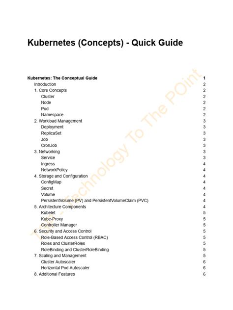 Kubernetes Concepts Quick Guide Pdf Computing Computer Science