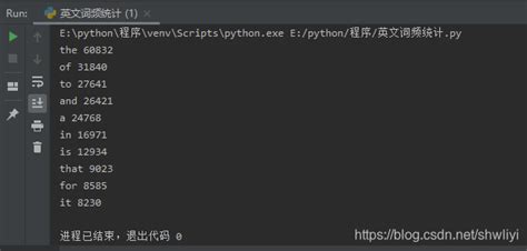 Python中英文词频统计怎么用python做英语歌词词频统计 Csdn博客