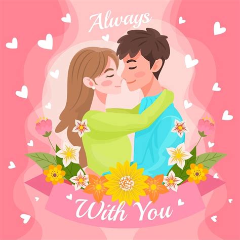 Premium Vector Cute Couple Loving Each Other