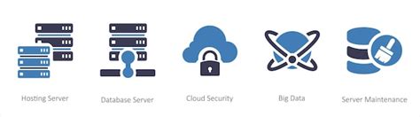 Premium Vector Hosting Server And Database Server