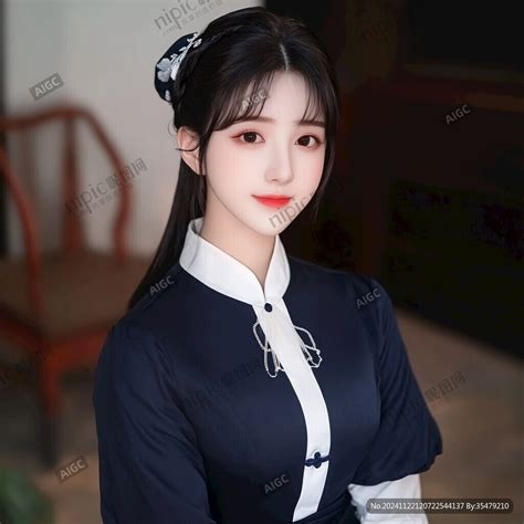 Ai创作图诗礼家中式礼仪服务员 新中式女孩 古装服务员 中式大家女服务员 地产少女 蓝色纱衣汉服旗袍复古 汉服女孩头像 旗袍小姐姐 古装汉服美女餐饮 中式美女头像 古风棋牌美女 汉服女孩ip