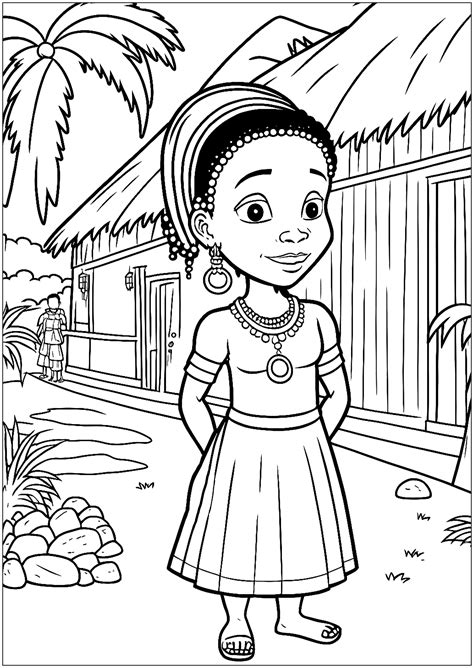 Petite Africaine 28 Coloriage Africaine Coloriage Enfant Porn Sex Picture