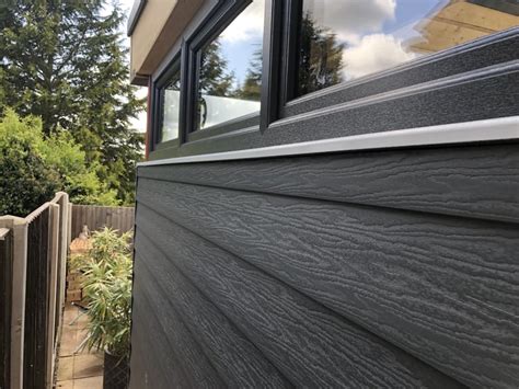 Composite Cladding Fencing Anthracite And Light Silver Grey 3 6m X 149mm X 21mm In Bearsden