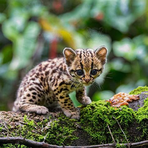 A Beautiful Ocelot Kitten Leopardus Pardalis⁣ 📷 Photo And Repost By