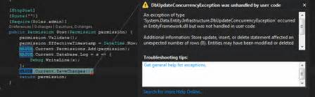 C Dbupdateconcurrencyexception On Add Stack Overflow