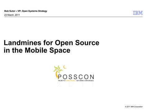 Landmines For Open Source In The Mobile Space Pdf