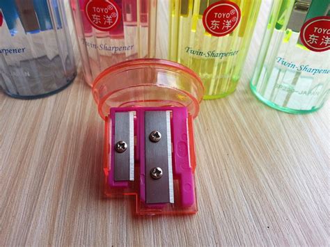 Long And Short Barrel Shaped Pencil Sharpener Two Vicedeal