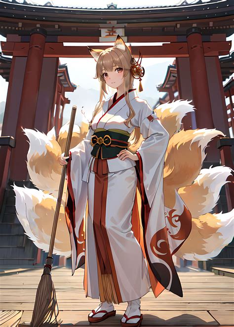 Maiden Kitsune By Letototart On Deviantart