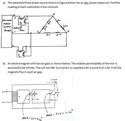 Solved A The Balanced Three Phase Source Shown In Figure