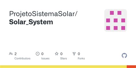 GitHub ProjetoSistemaSolar Solar System