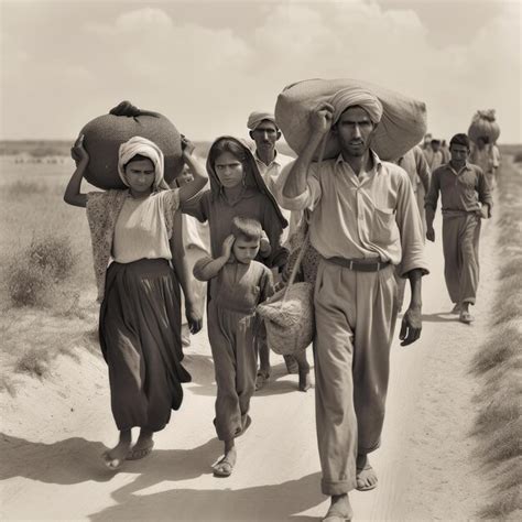 Premium Ai Image Pakistan India Partition 1947