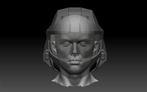 Halo Spartan Helmet 3d Model 3d Printable Cgtrader