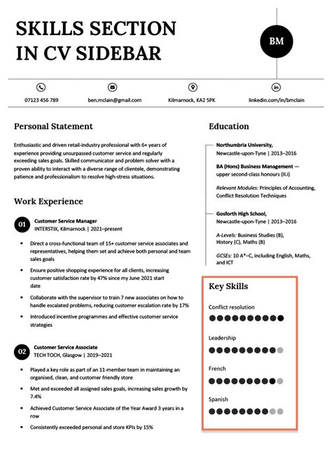Skills Section On Cv Examples And How To Write