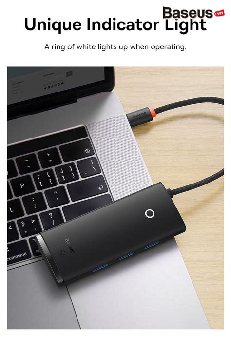 Hub chuyển mở Rộng Kết Nối USB Type C to USB 3 0 Baseus Lite Series