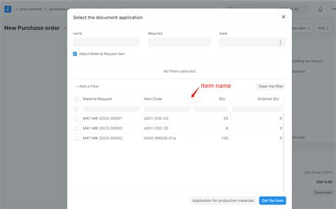 Not Able To See Item Name Or Description In Material Requesterpnext