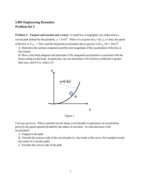Engineering Dynamics Problem Set University Level