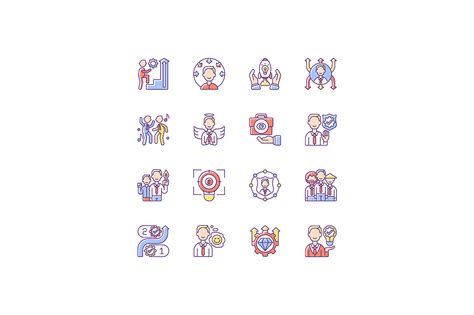 Core Values RGB Color Icons Set Graphic By Bsd Studio Creative Fabrica