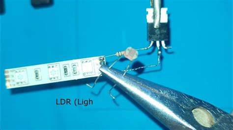 Led Circuit That Lights In The Dark With Tip41c Youtube