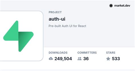 auth ui ecosystem directory market dev