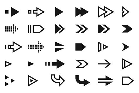 Arrow Set Interface Element Collection Graphic By Ladadikart Creative Fabrica