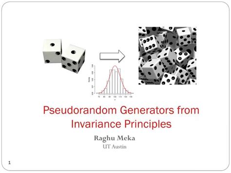 Ppt Pseudorandom Generators From Invariance Principles Powerpoint
