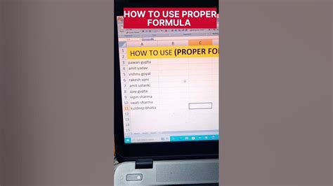 How To Use Proper Formula In Excel Excel Msexcel Exceltips Exceltutorial Exceltricks