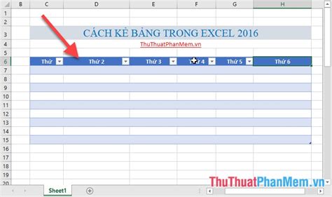 how to draw a table add edit and delete column rows in a table in excel 2016