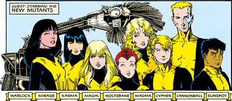 New Mutants Marvel Comics Year One Team Profile Part 2