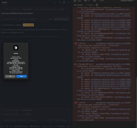 Cursor Ai Chat Connection Error Discussions Cursor Community Forum