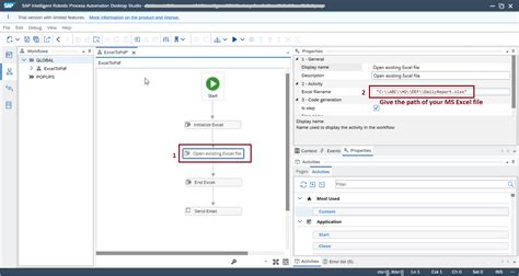sap intelligent rpa convert ms excel into pdf and sap community