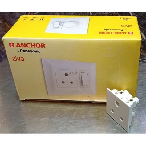 5a Anchor Ziva 3 Pin Modular Socket Polycarbonate At Best Price In Kanpur